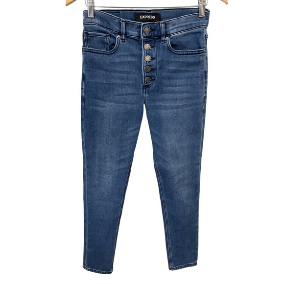 Express | Pants & Jumpsuits | Express Button Fly High Rise Ankle ...